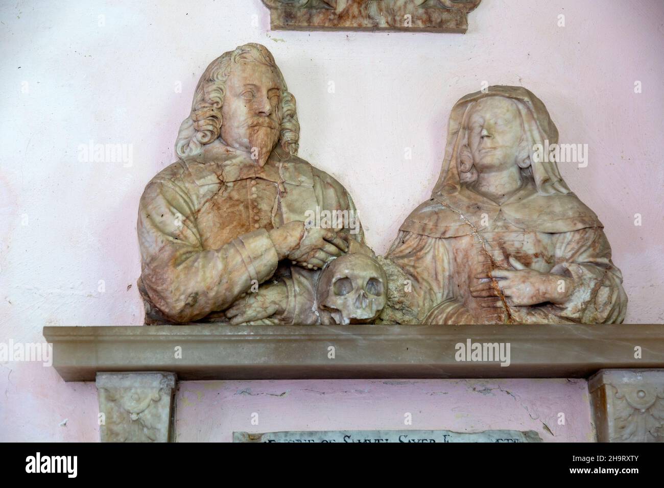 Memorial monument to Samuel Sayer ( d 1625) and his wife Thomasine (d ...