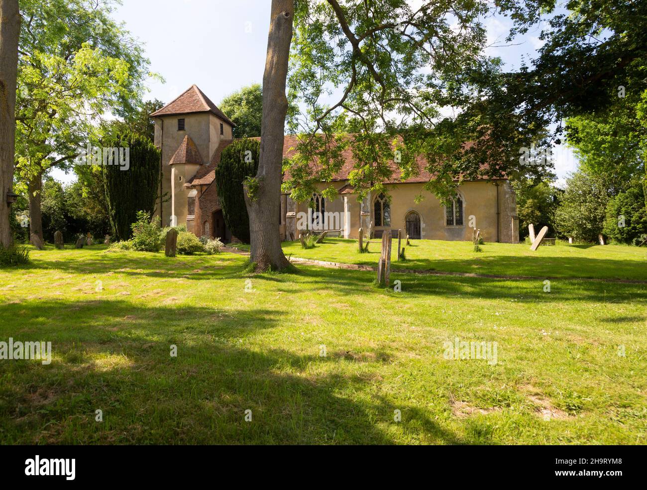 Village parish church of Saint Margaret, Whatfield, Suffolk, England ...