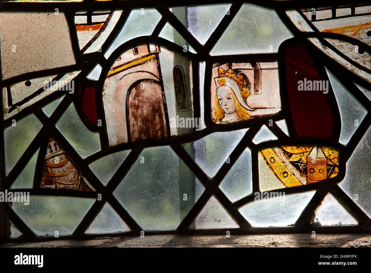 Saint Nicholas chapel, Gipping, Suffolk, England, UK medieval fragments ...