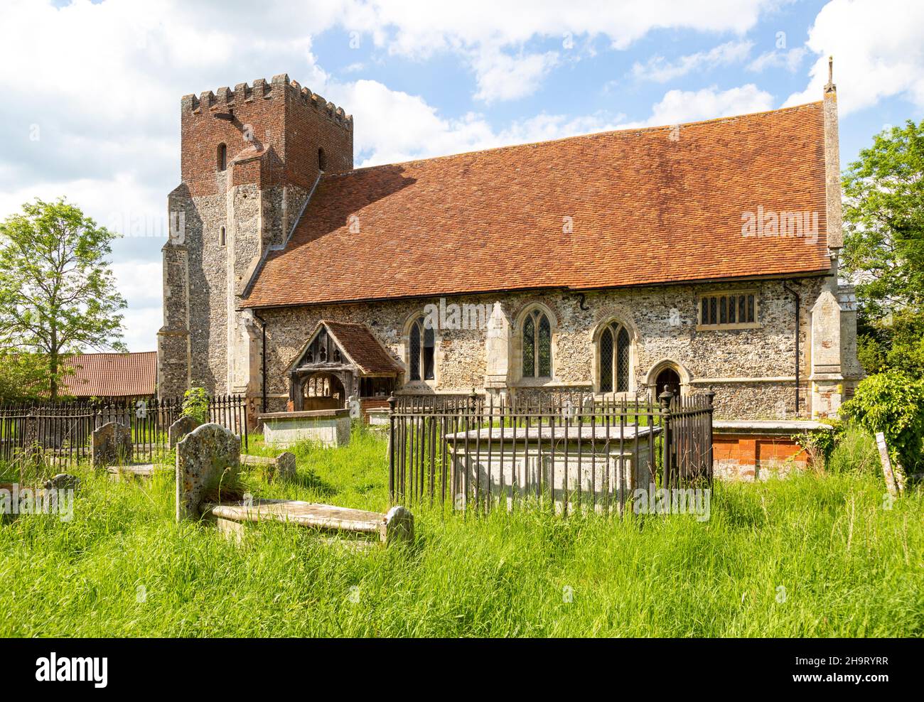 Village parish church of All Saints, Little Wenham, Suffolk, England ...