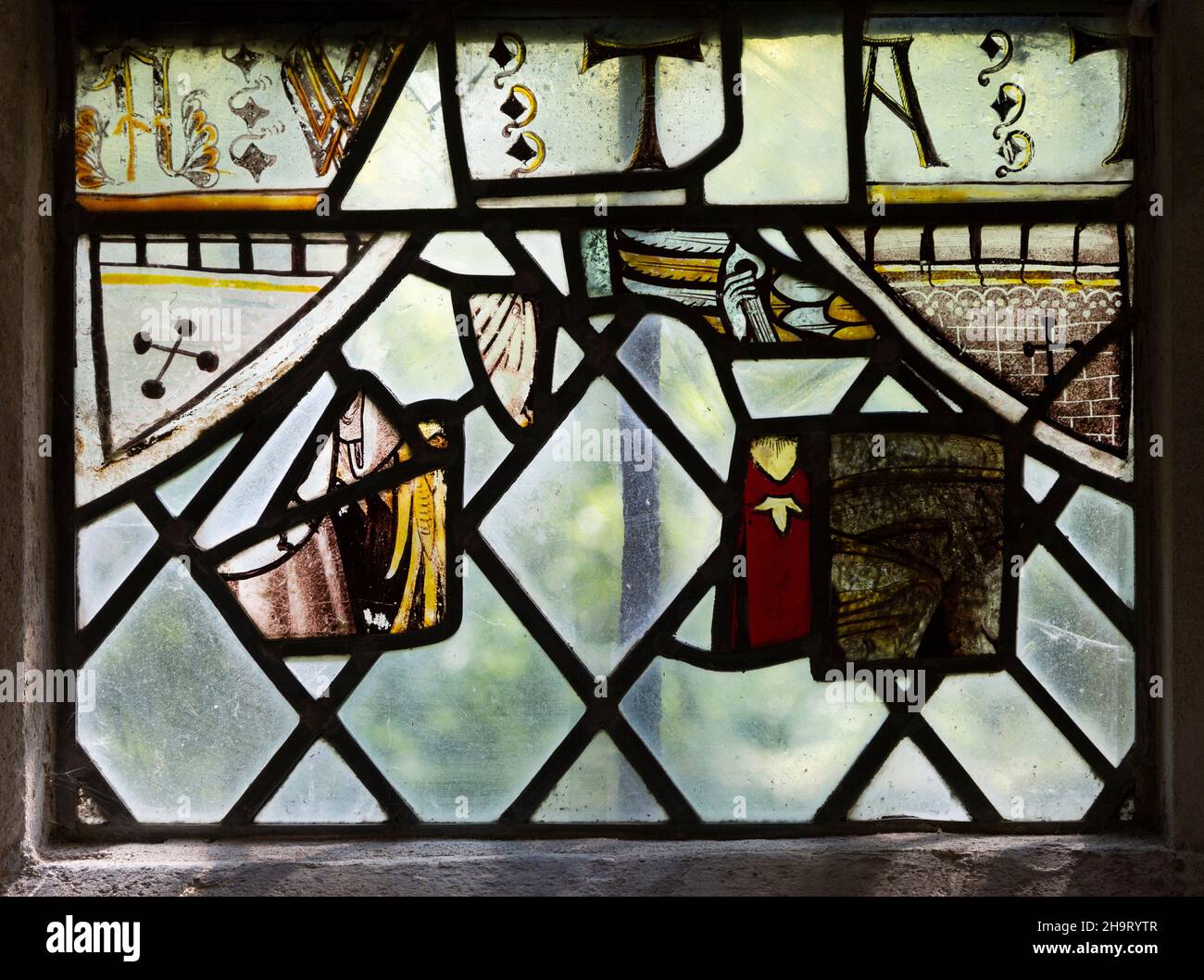 Saint Nicholas chapel, Gipping, Suffolk, England, UK medieval fragments ...