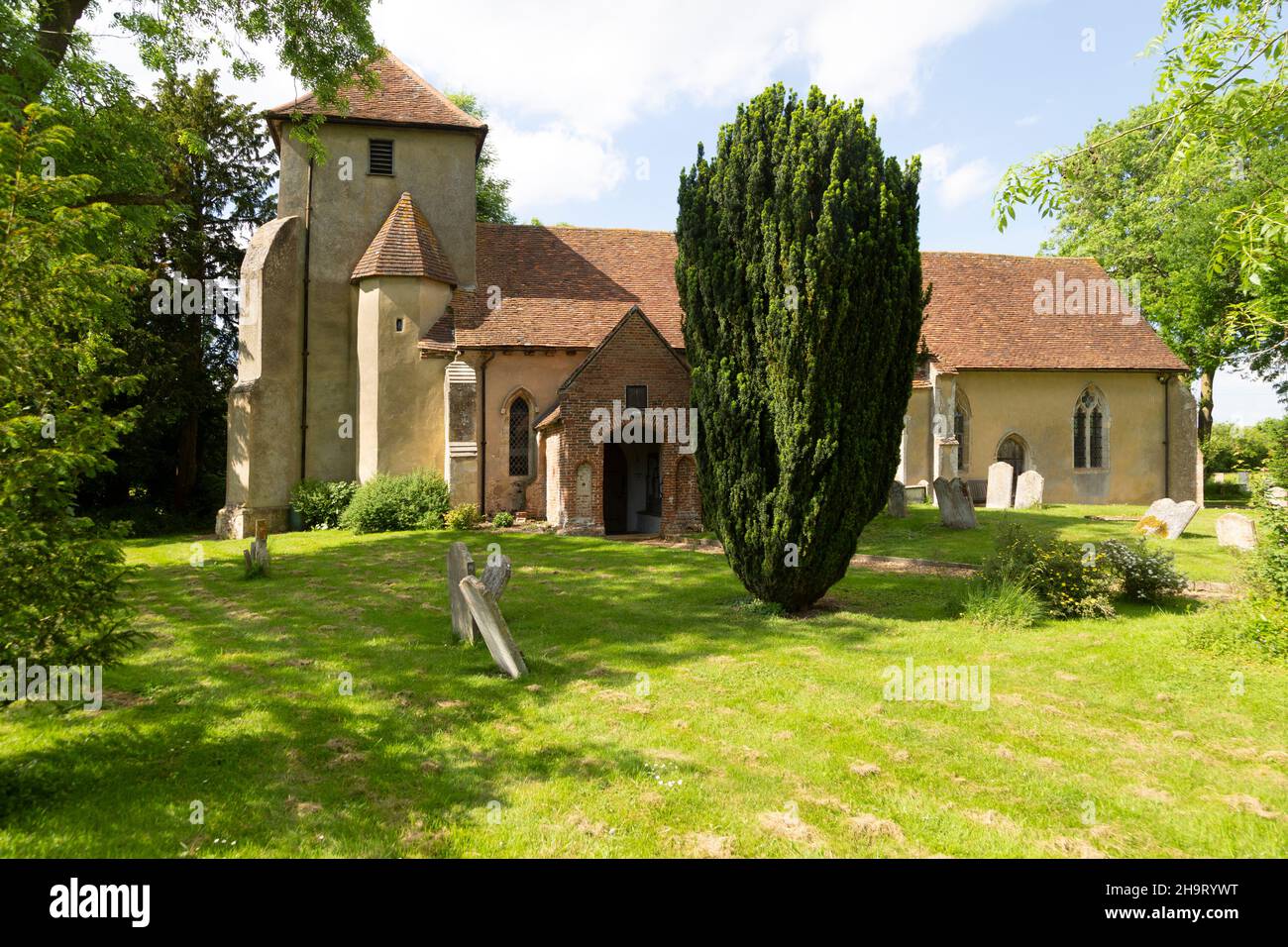 Village parish church of Saint Margaret, Whatfield, Suffolk, England ...