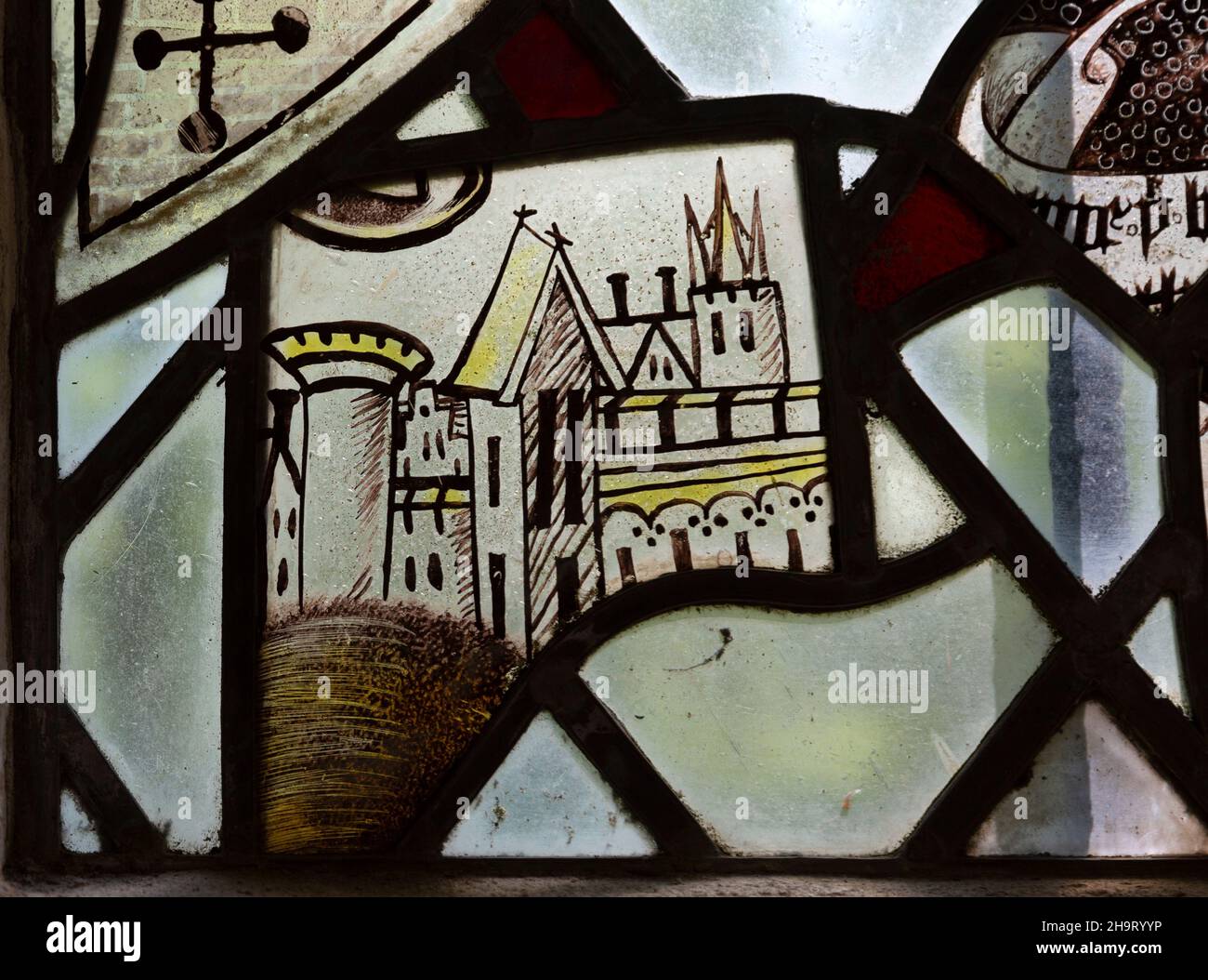 Saint Nicholas chapel, Gipping, Suffolk, England, UK medieval fragments ...