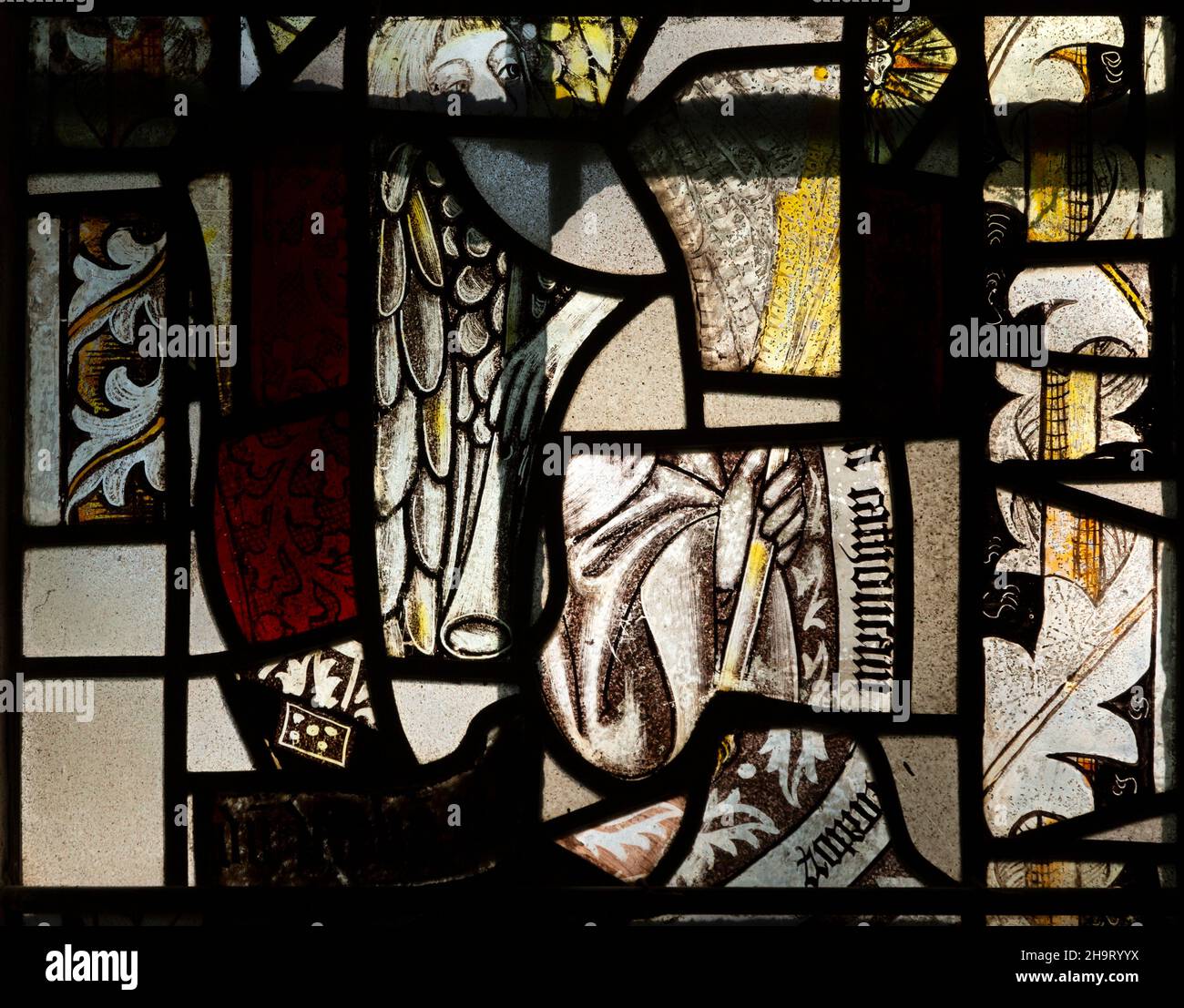 Saint Nicholas chapel, Gipping, Suffolk, England, UK medieval fragments ...