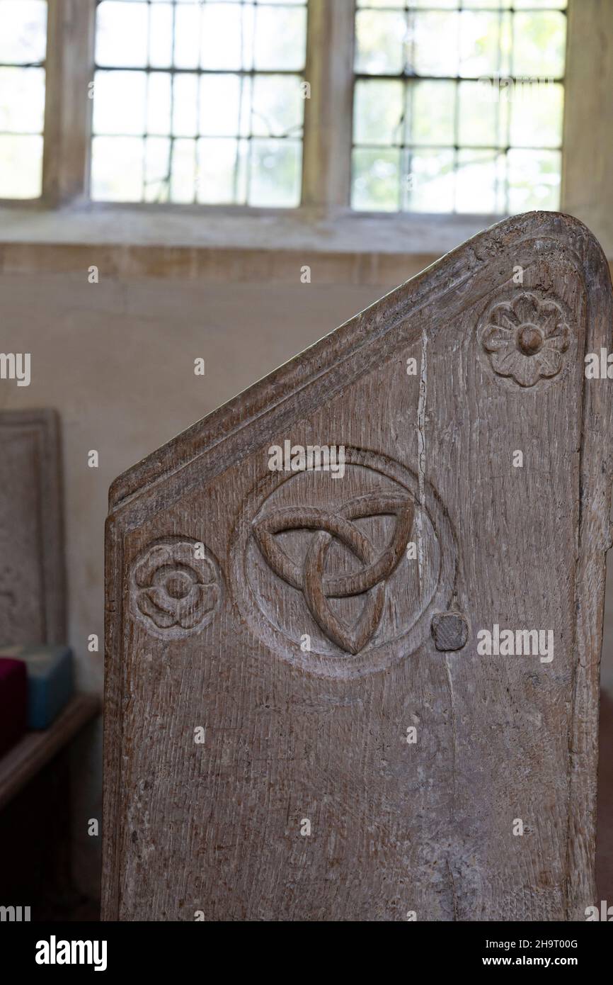 Interior of Saint Nicholas chapel, Gipping, Suffolk, England, UK ...