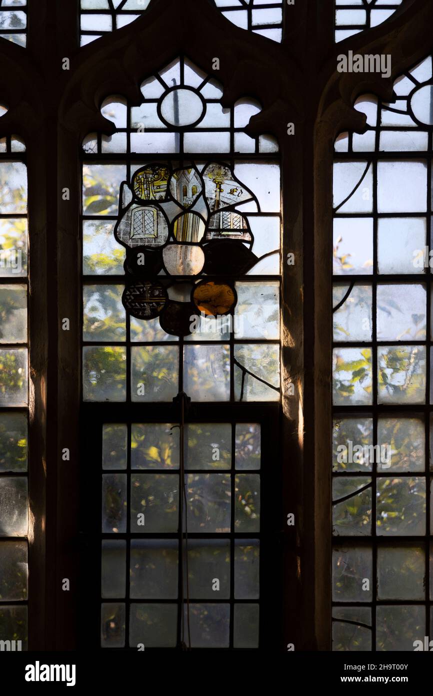 Saint Nicholas chapel, Gipping, Suffolk, England, UK south window in ...