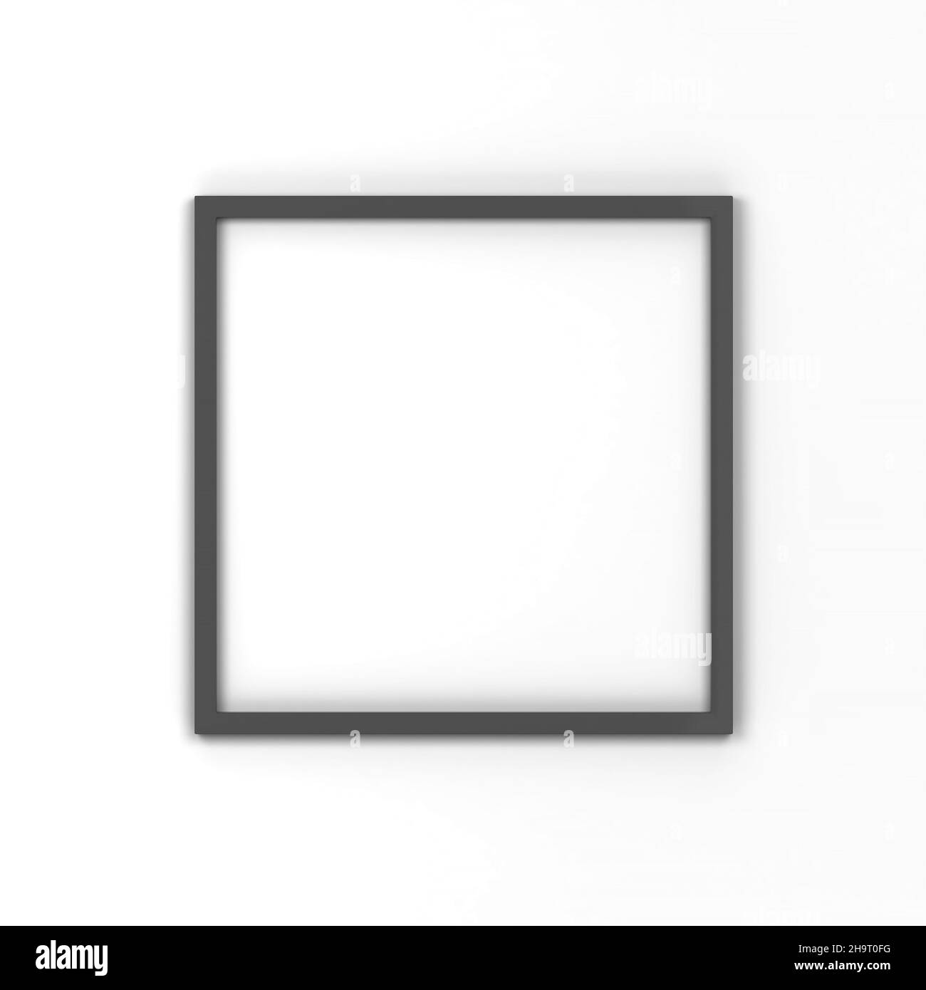Simple frame. 3d illustration isolated on white background Stock Photo ...