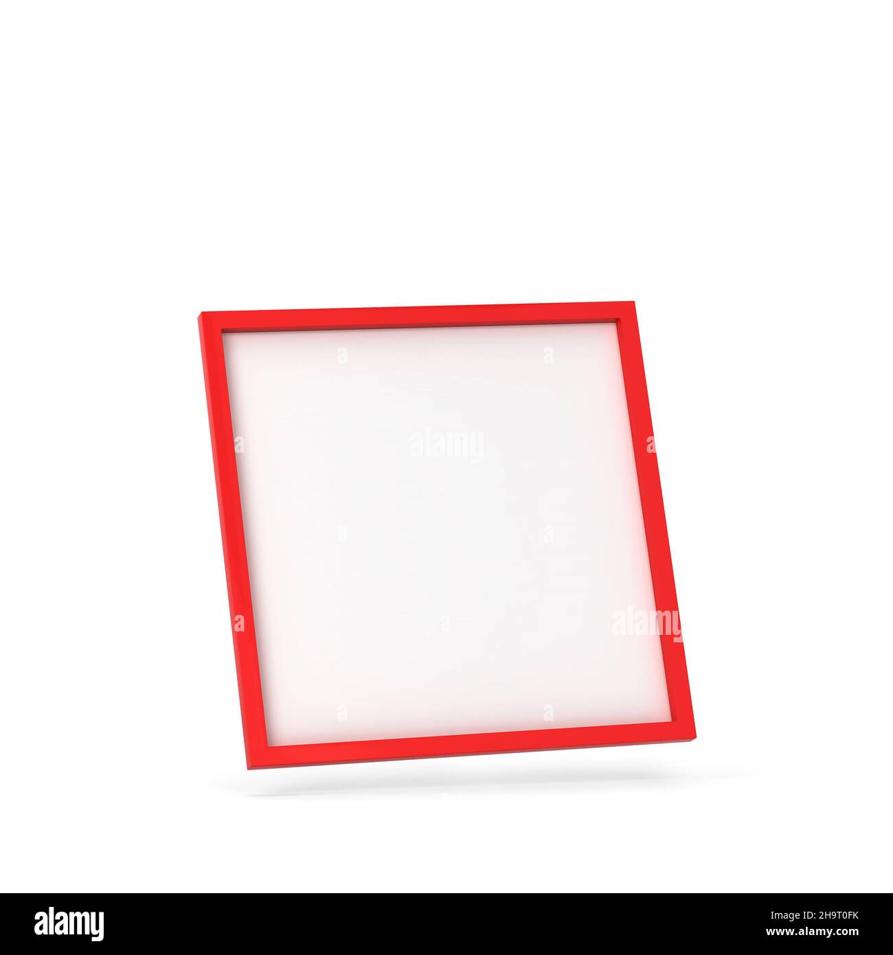 Simple frame. 3d illustration isolated on white background Stock Photo ...