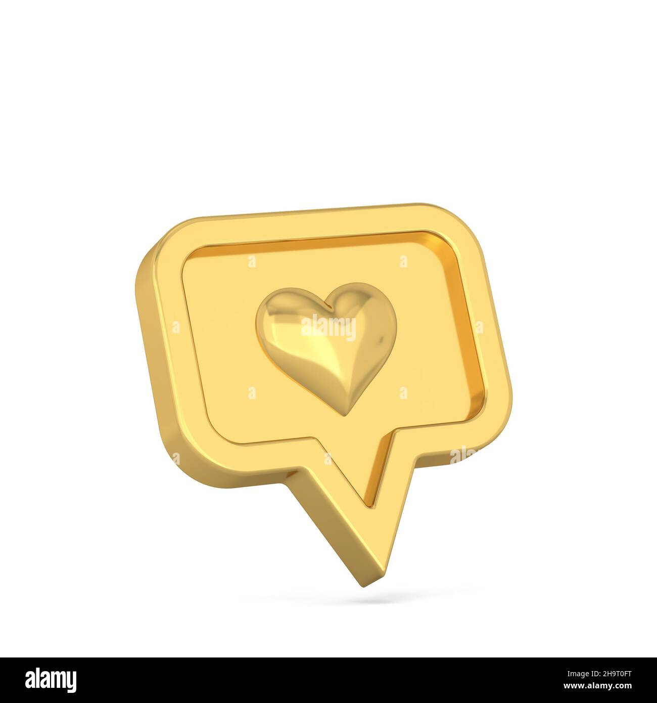 Like notification icon. 3d illustration isolated on white background ...