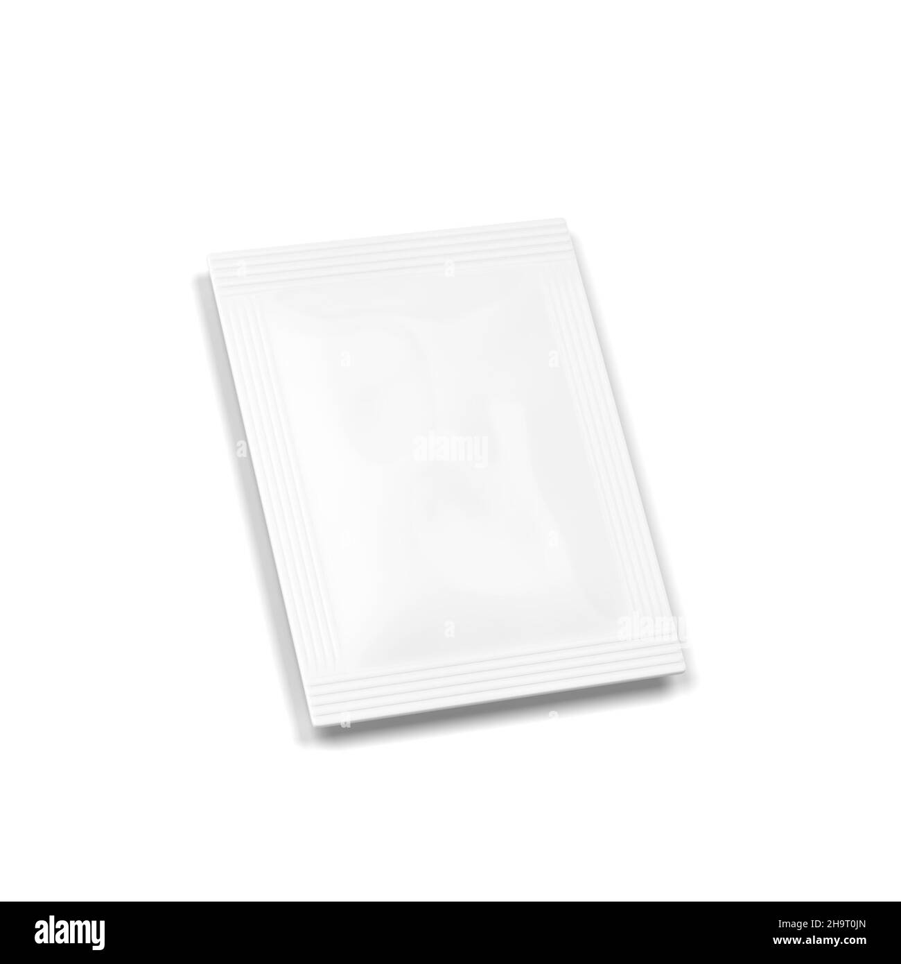 Blank sachet packaging mockup. 3d illustration isolated on white ...
