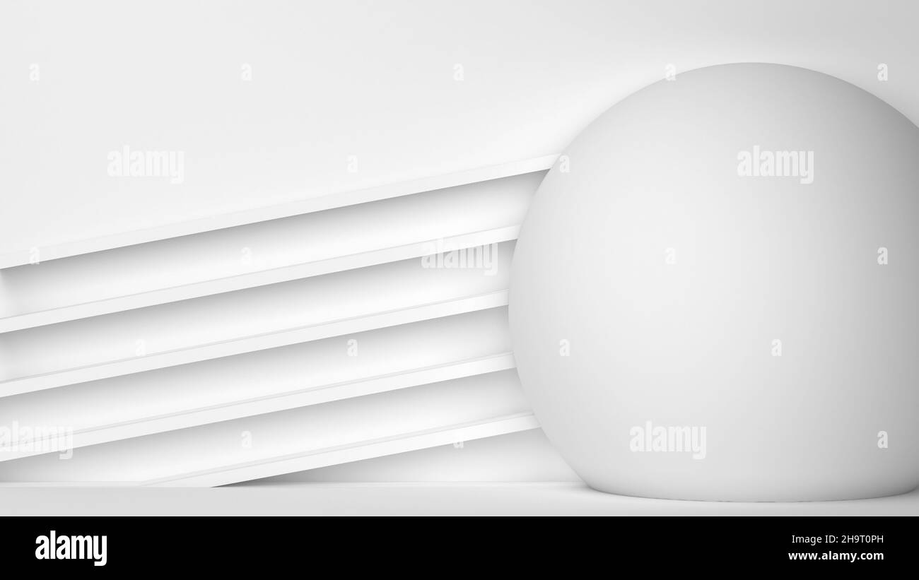 Abstract geometric primitive background. 3d illustration Stock Photo ...