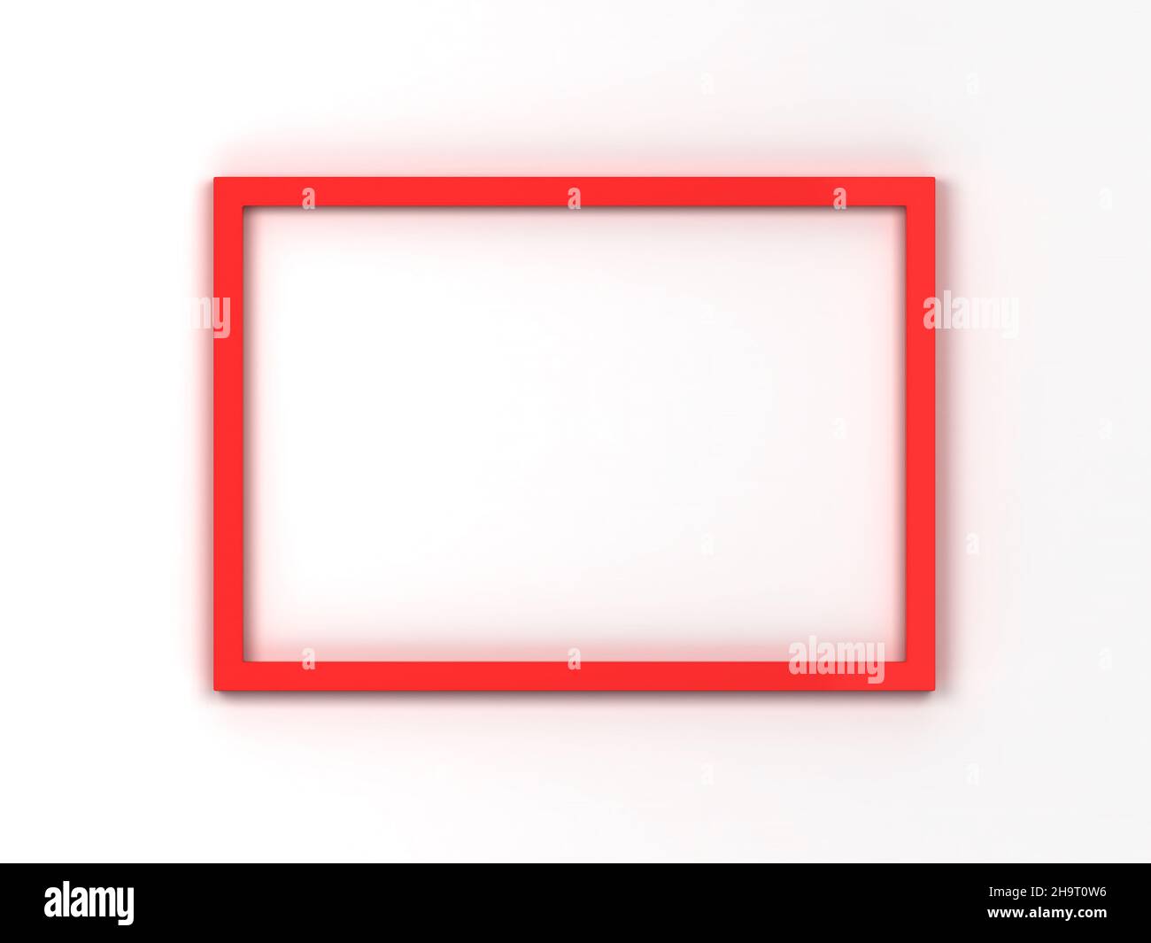 Simple frame. 3d illustration isolated on white background Stock Photo ...
