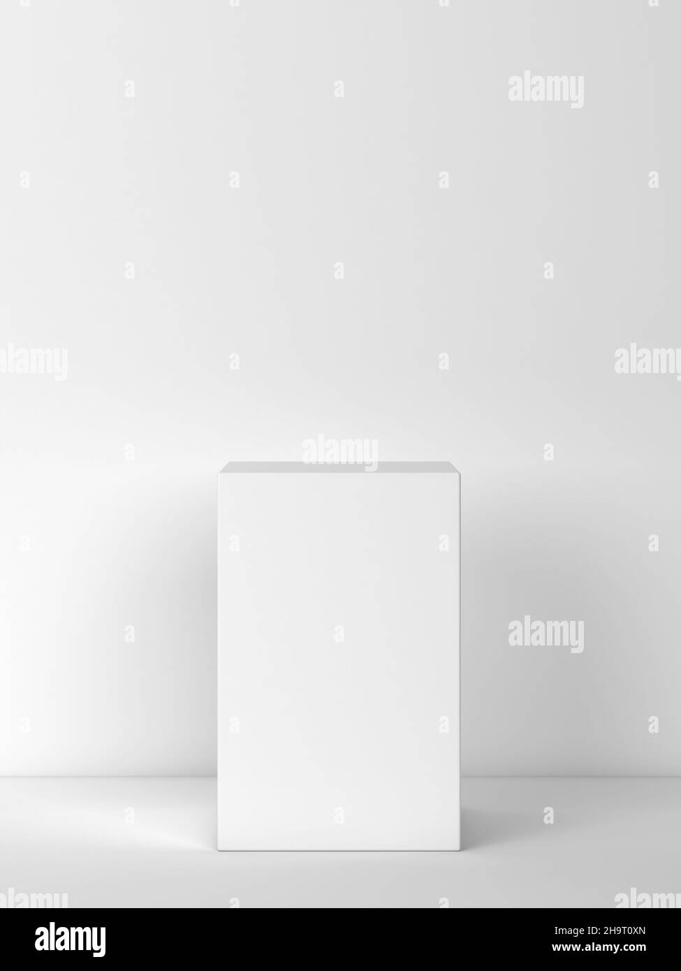 Simple podium as a showcase for products. Minimal scene. 3d ...