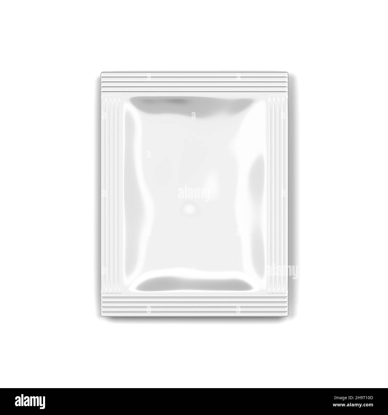 Blank sachet packaging mockup. 3d illustration isolated on white ...