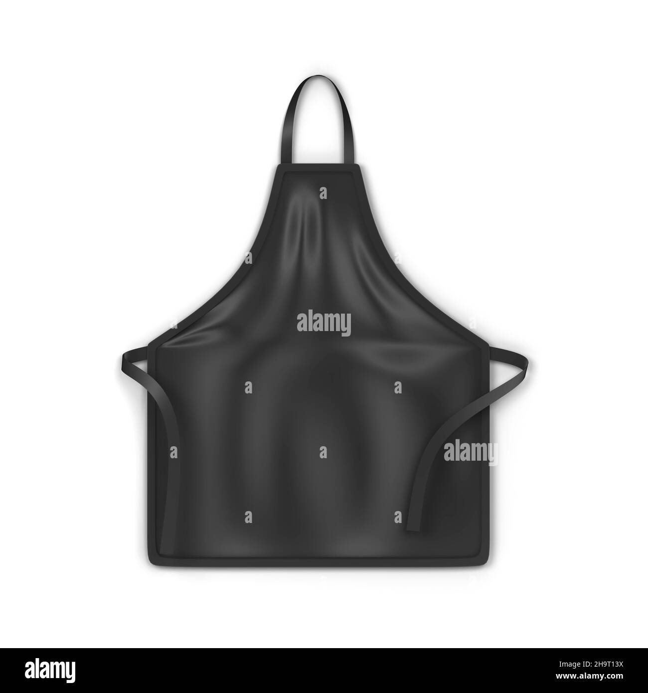 Blank kitchen apron mockup. 3d illustration isolated on white ...