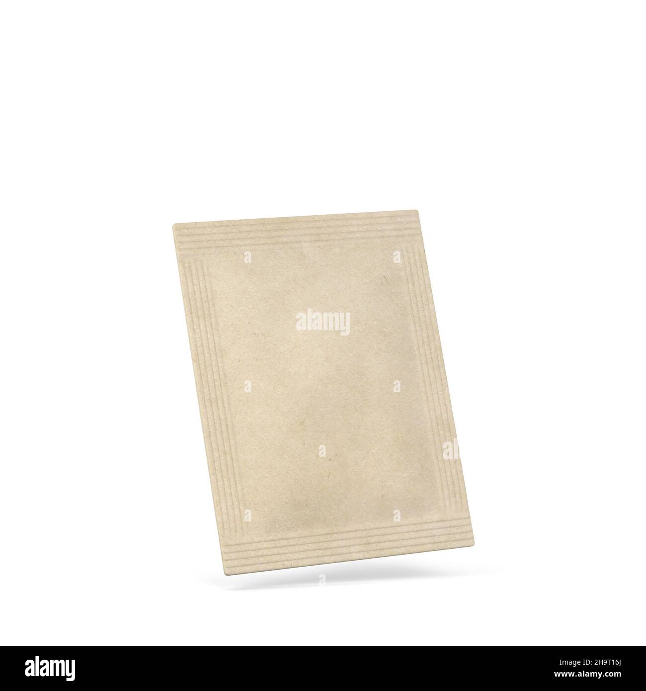 Blank sachet packaging mockup. 3d illustration isolated on white ...
