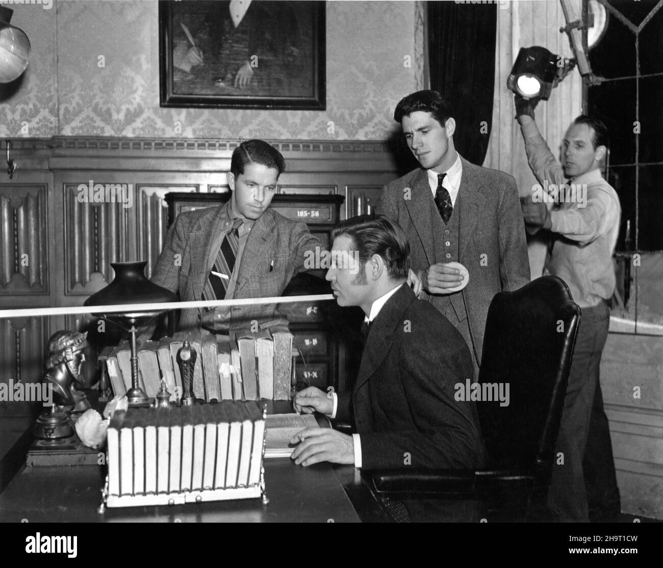 CLARK GABLE as Irish Politician Charles Stewart Parnell on set candid ...
