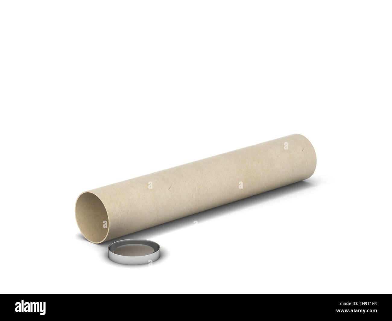 Blank tube packaging mockup. 3d illustration isolated on white ...
