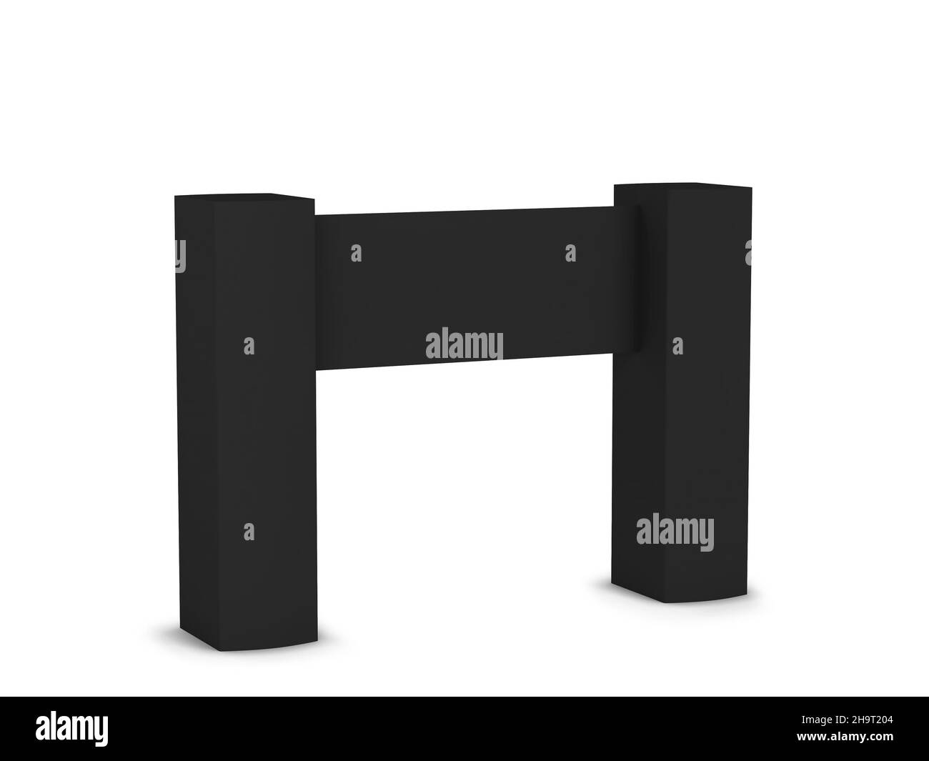 Blank event arch mockup. 3d illustration isolated on white background ...