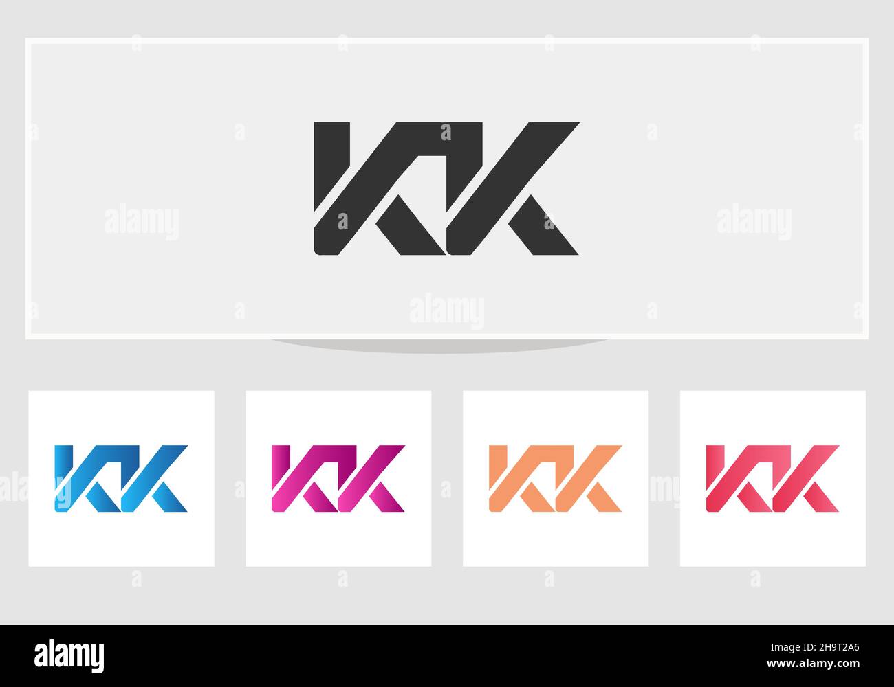 Premium KK logo design, KK letter logo with modern trendy. KK Modern ...