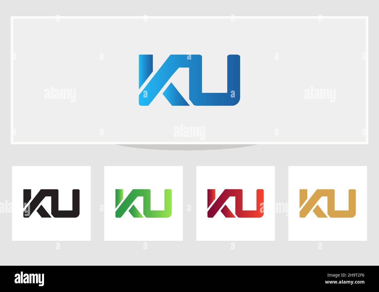 Initial Letter KU Logo Design Template. KU logo design Stock Vector Image & Art - Alamy