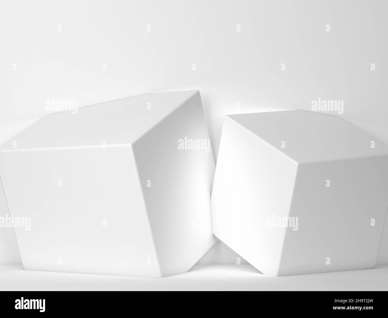 Abstract geometric primitive background. 3d illustration Stock Photo ...