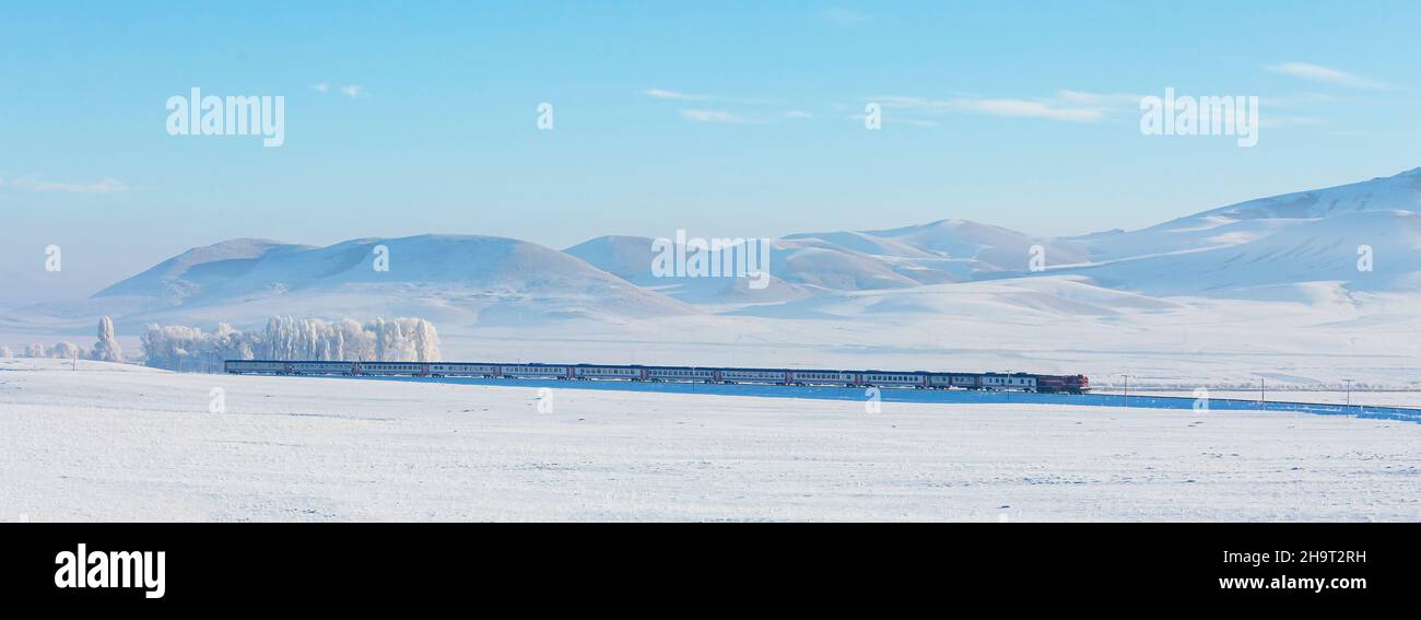 Eastern Express in Winter Kars Turkey Stock Photo - Alamy