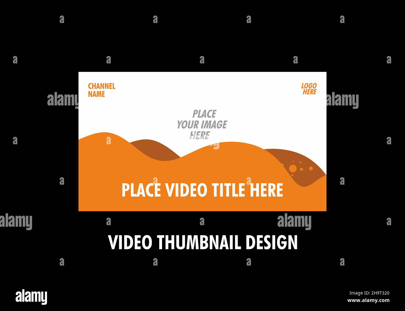 Modern and colorful video thumbnail design Stock Vector Image & Art - Alamy