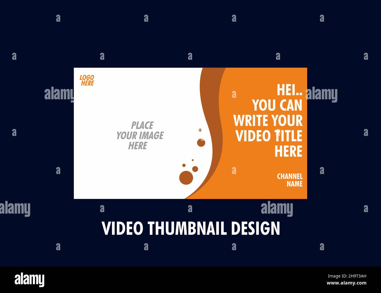 Modern and colorful video thumbnail design Stock Vector Image & Art - Alamy