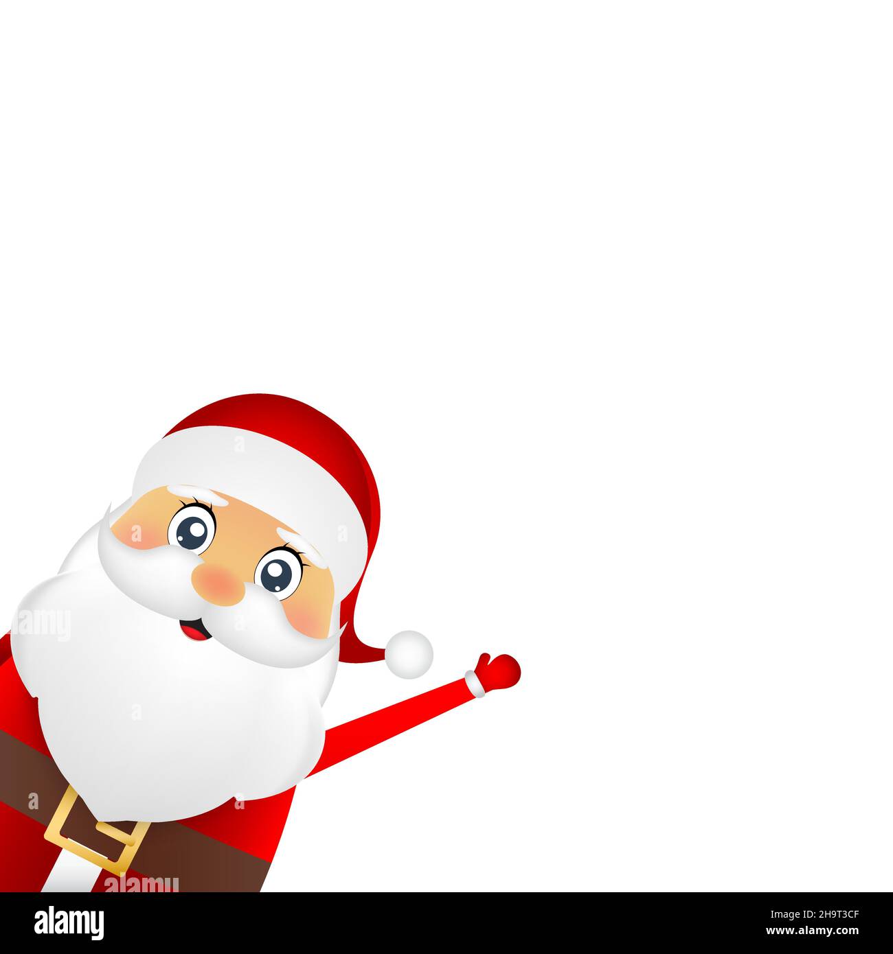 Santa Claus for christmas on a white background Stock Vector Image ...