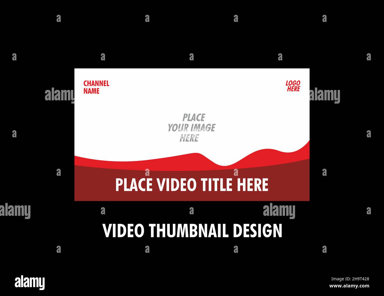 Modern and colorful video thumbnail design Stock Vector Image & Art - Alamy