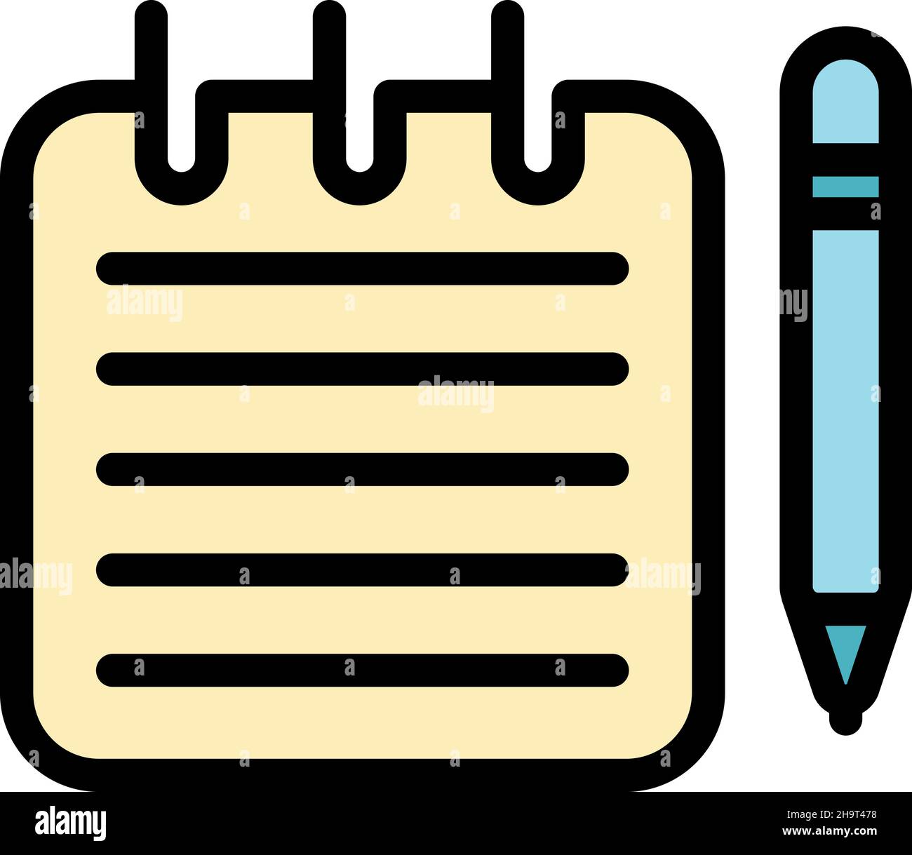 Sketch personal notebook icon. Outline sketch personal notebook vector ...