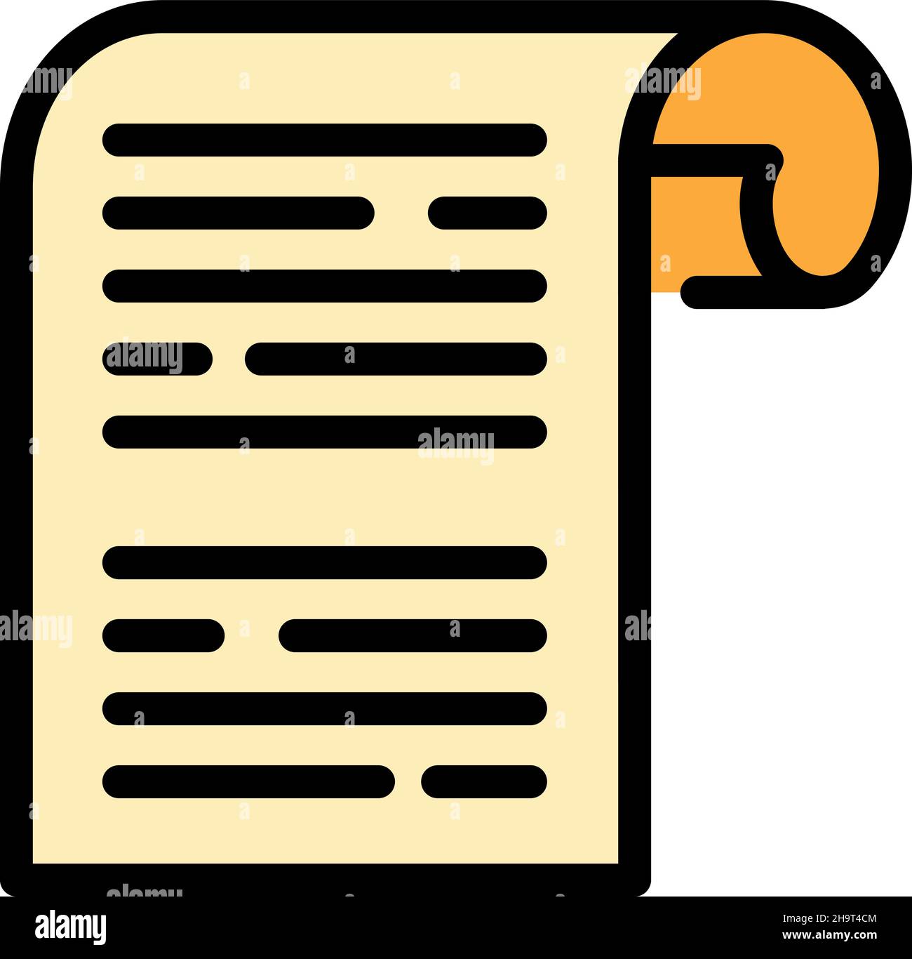 Writing message icon. Outline writing message vector icon color flat ...