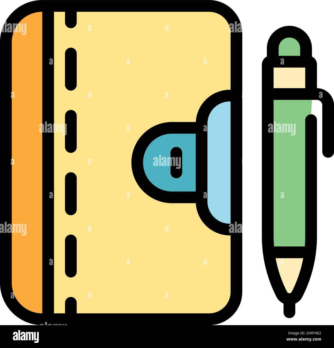 Personal notebook writing icon. Outline personal notebook writing ...