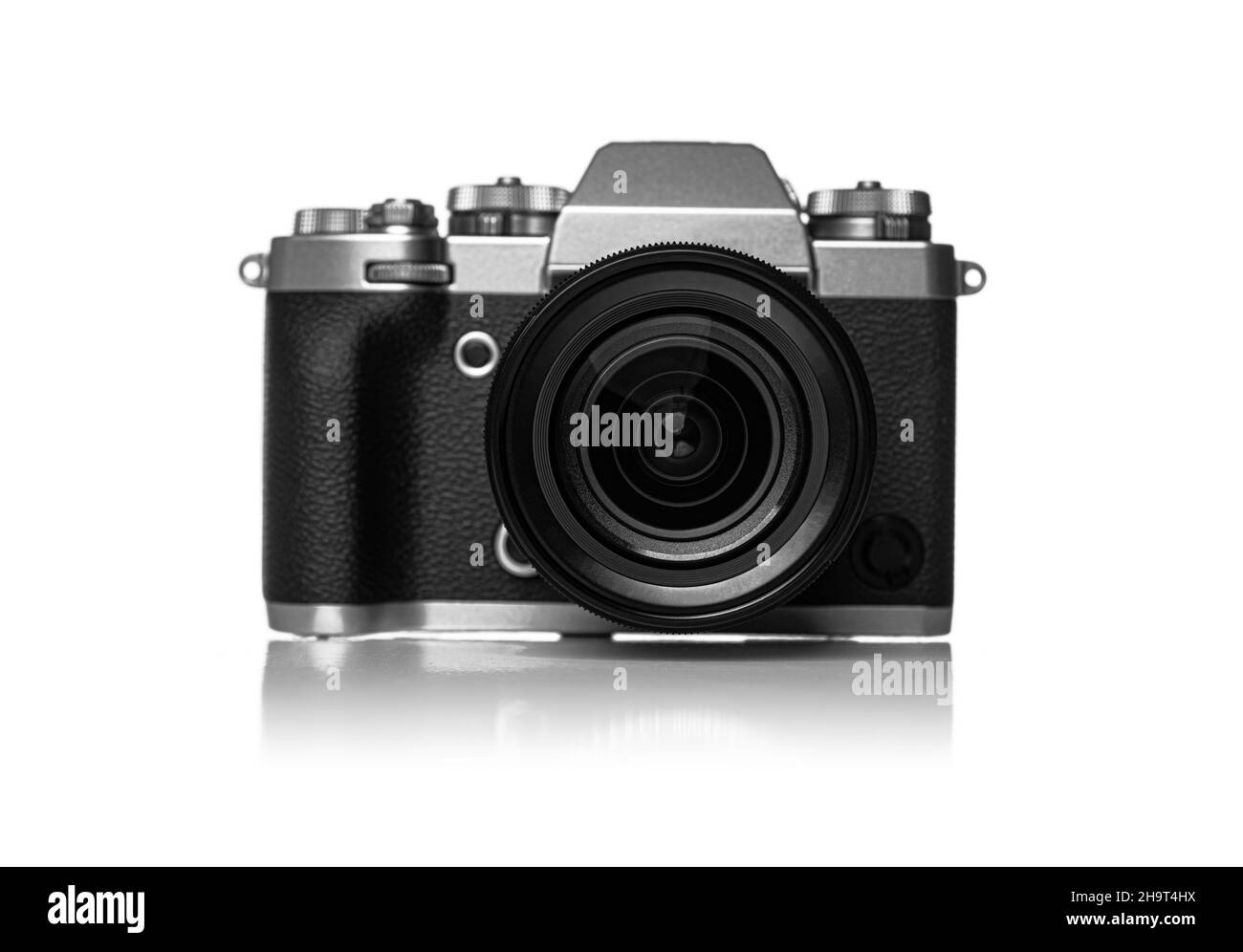 Digital photo camera isolated on white background Stock Photo - Alamy