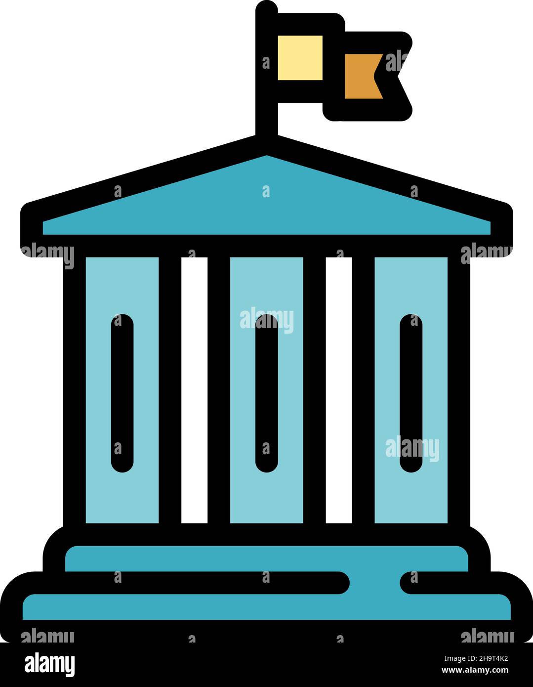 Student university icon. Outline student university vector icon color ...