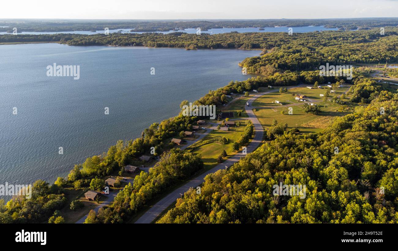 Wellesley Island State Park campground, Wellesley Island, NY, USA Stock ...