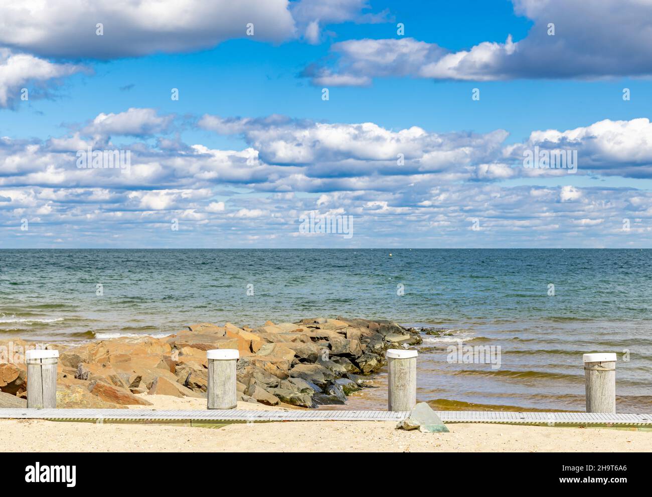 Amagansett landscape of Gardiners Bay Stock Photo - Alamy