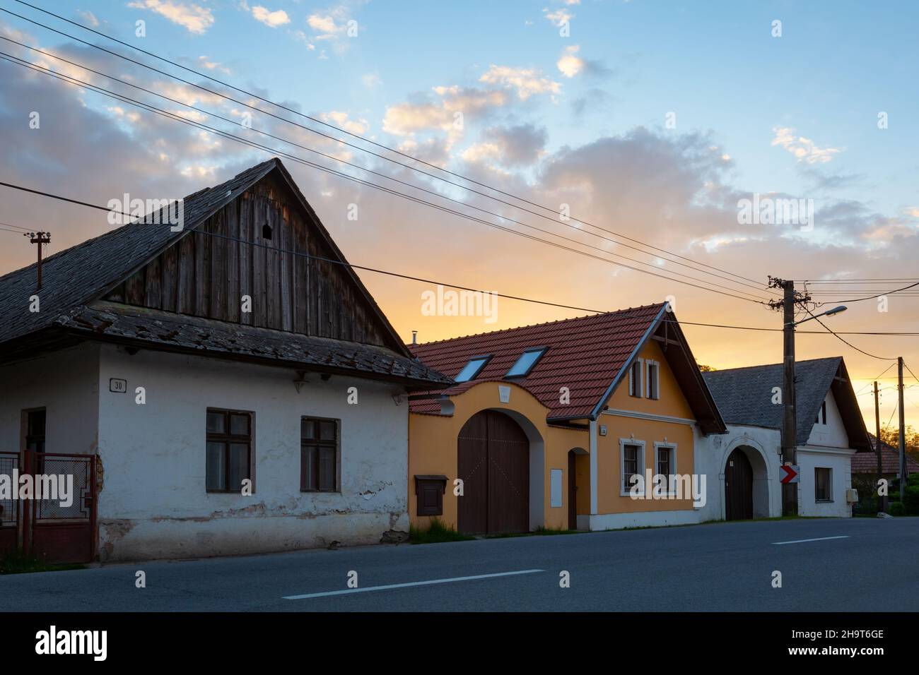 Characteristic historical folk architecture in Blatnica village ...