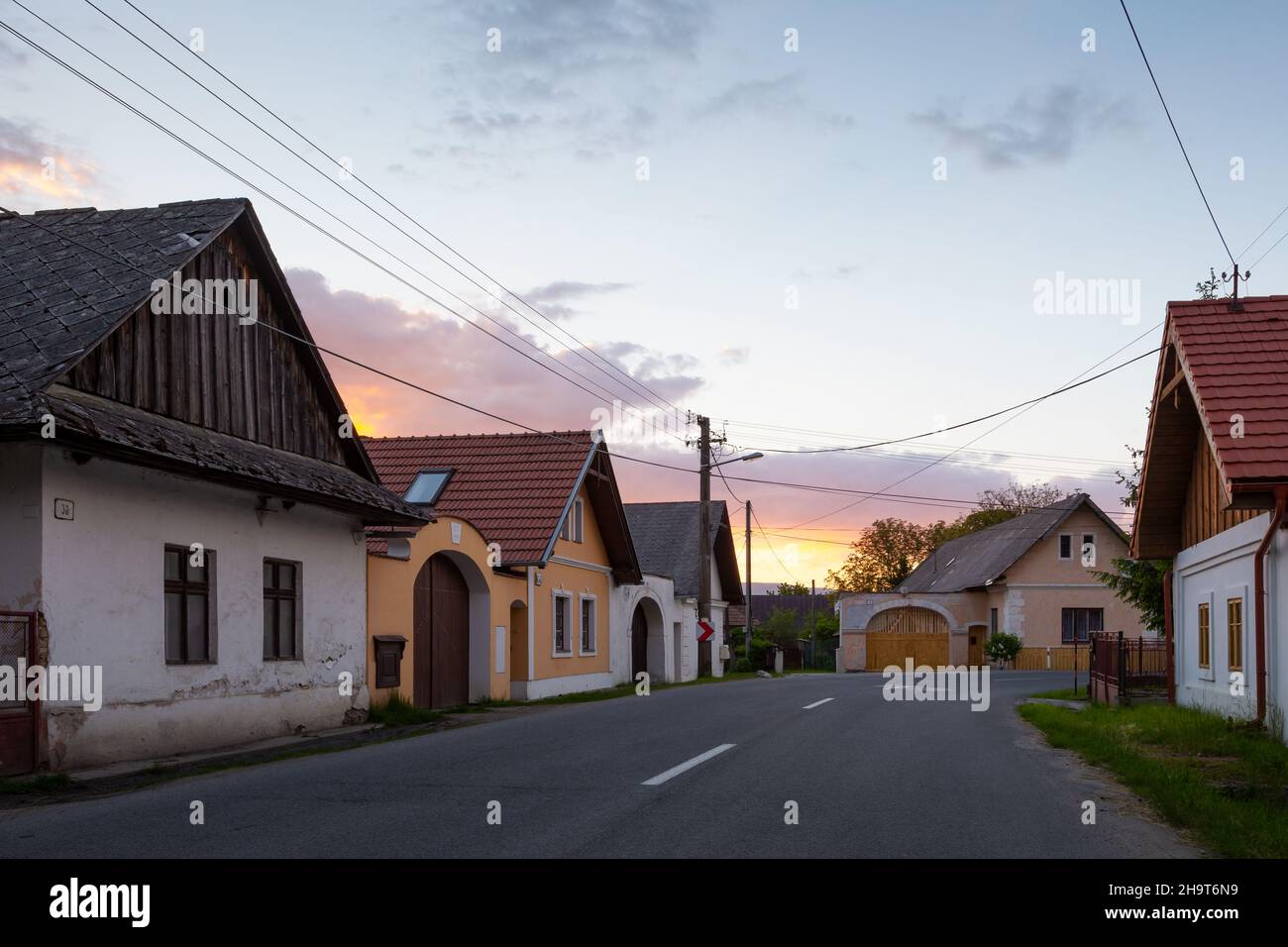 Characteristic historical folk architecture in Blatnica village ...