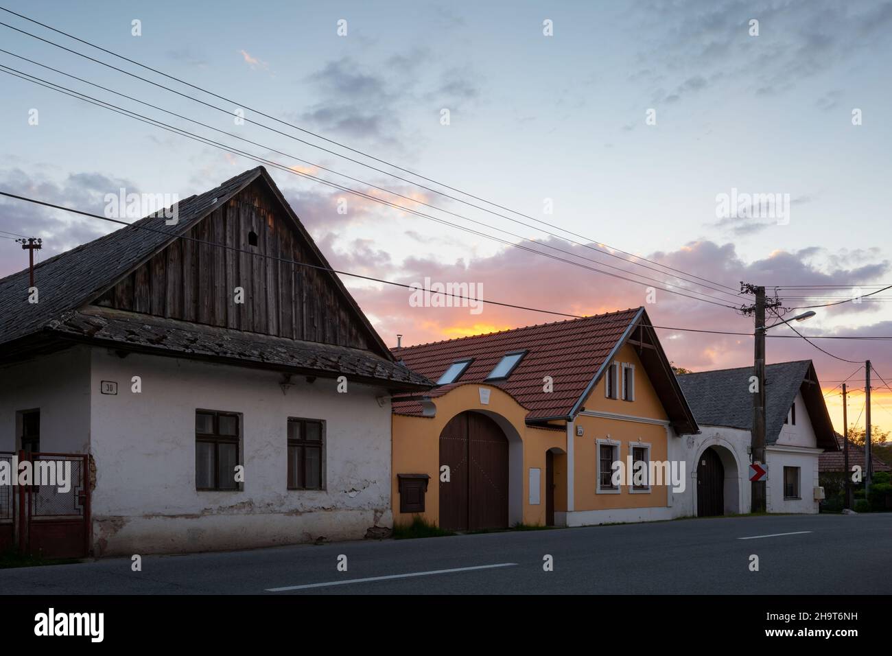 Characteristic historical folk architecture in Blatnica village ...