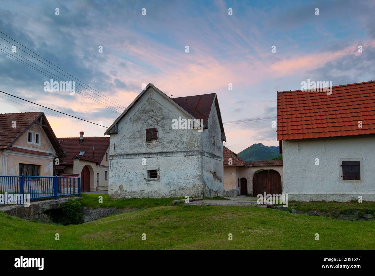 Historical granaries in Blatnica village, Slovakia Stock Photo - Alamy