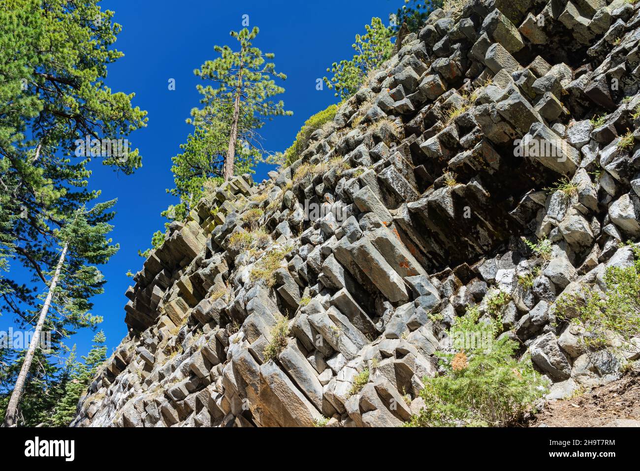 Special Geology of Basalt in Devils Postpile National Monument near ...