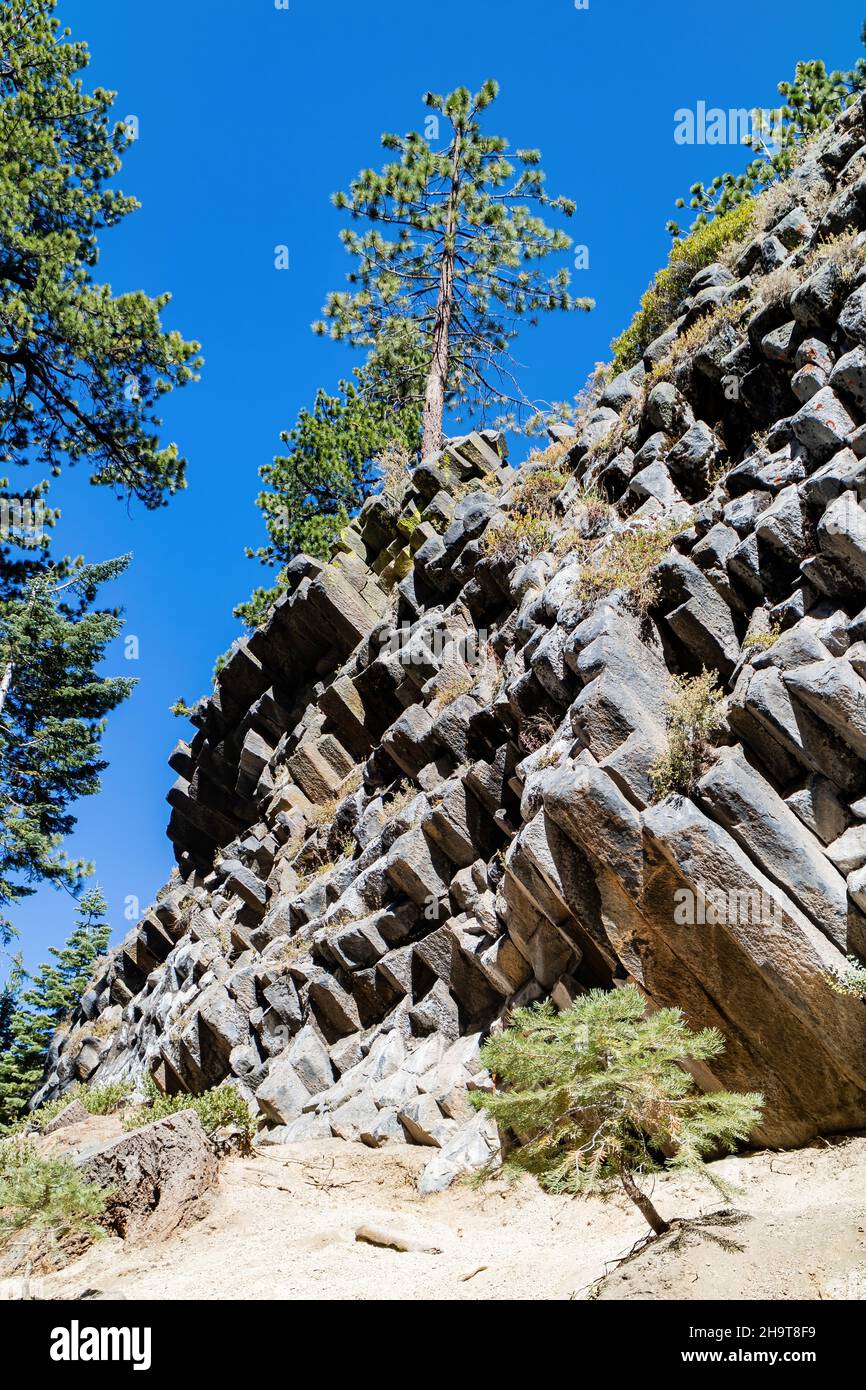 Special Geology of Basalt in Devils Postpile National Monument near ...