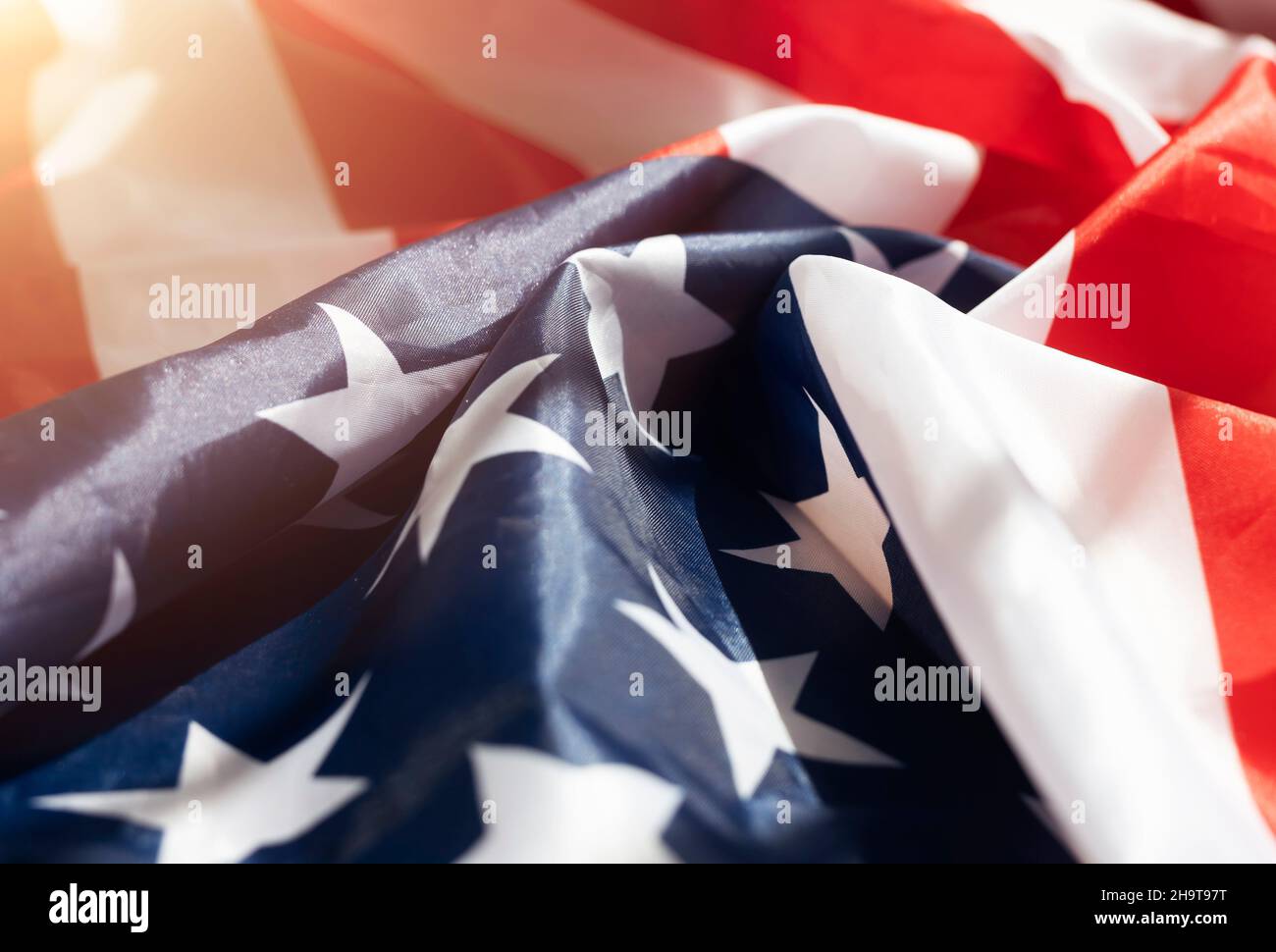 American flag background. USA national banner closeup Stock Photo - Alamy
