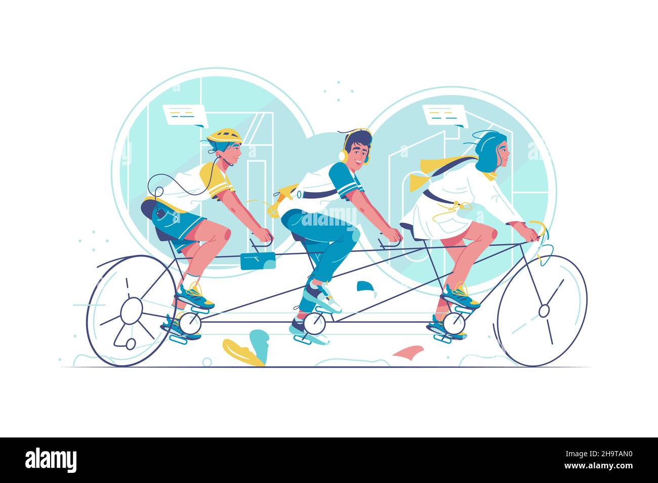 Time road bike Stock Vector Images - Alamy