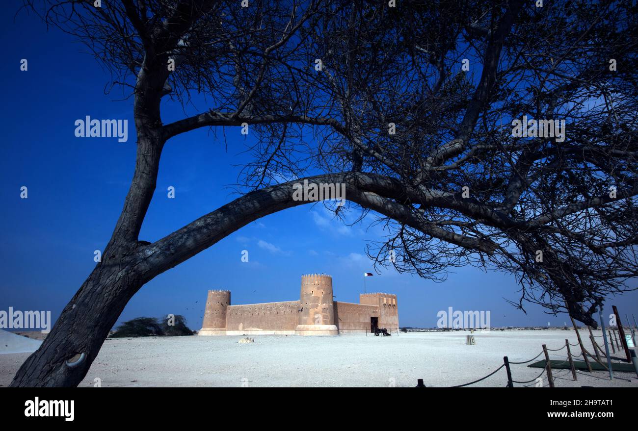Al Zubara Fort is a historical fort in QATAR Stock Photo - Alamy