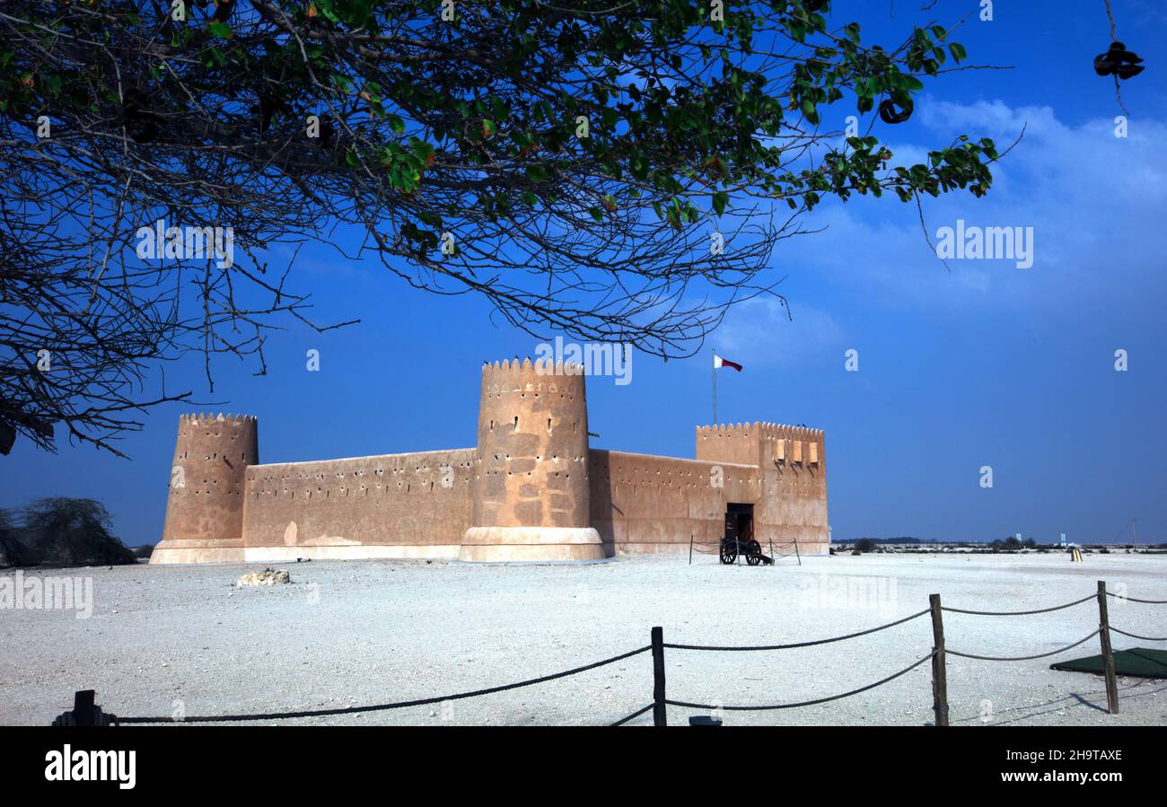 Al Zubara Fort is a historical fort in QATAR Stock Photo - Alamy