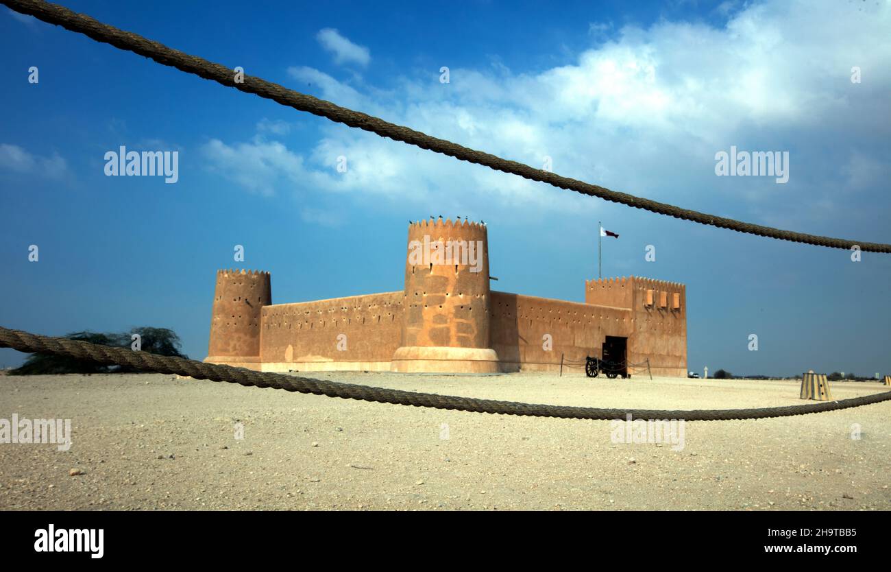 Al Zubara Fort is a historical fort in QATAR Stock Photo - Alamy