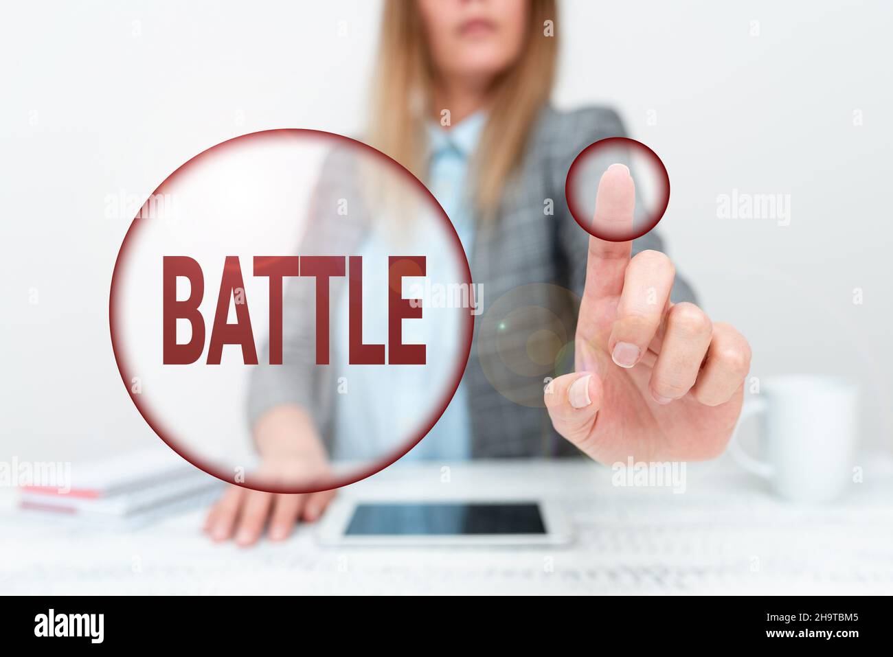 Hand writing sign Battle. Conceptual photo violent fight between groups ...